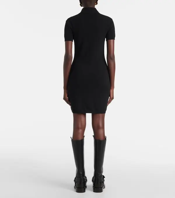 Burberry Cotton-blend Knit Polo Dress