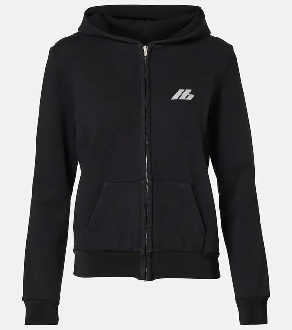 Balenciaga Cotton-blend Jersey Hoodie - Black