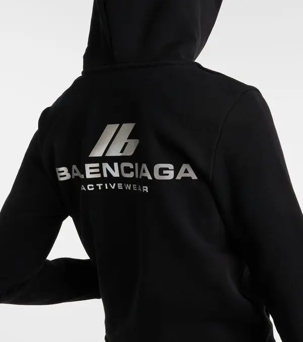 Balenciaga Cotton-blend Jersey Hoodie