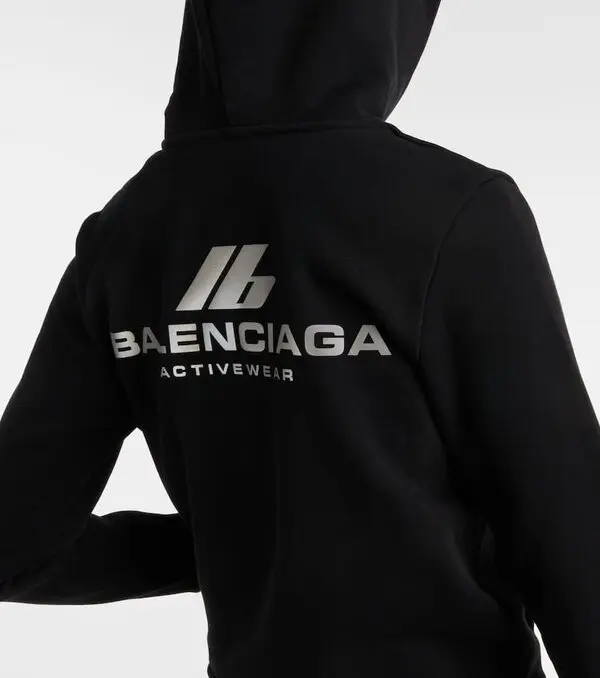 Balenciaga Cotton-blend Jersey Hoodie
