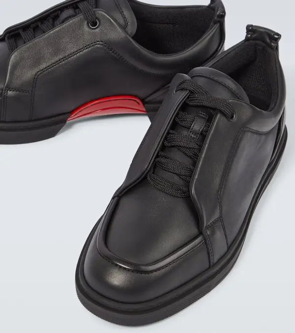 CHRISTIAN LOUBOUTIN Jimmy Leather Sneakers - Black