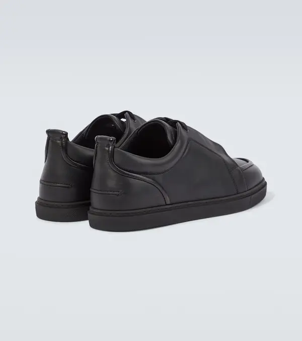 CHRISTIAN LOUBOUTIN Jimmy Leather Sneakers - Black