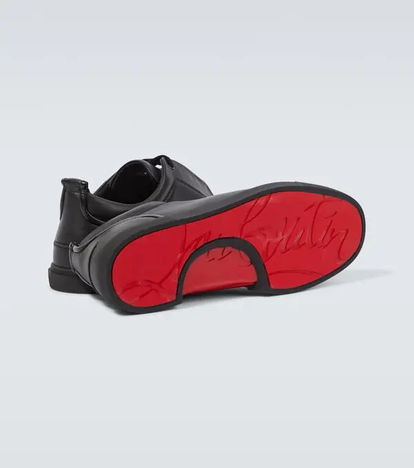 CHRISTIAN LOUBOUTIN Jimmy Leather Sneakers - Black
