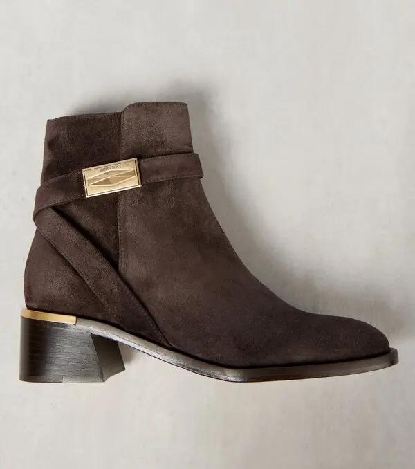 JIMMY CHOO Diantha 45 Suede Ankle Boots