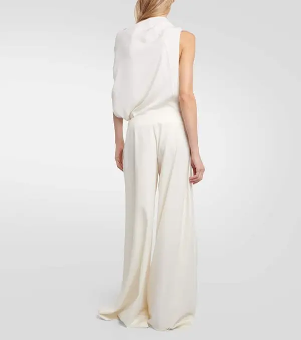 THE ROW Dela Wool Wide-leg Pants