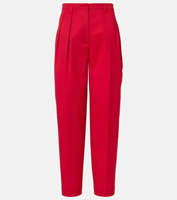 Altuzarra Emmett Wool Tapered Trousers - Red