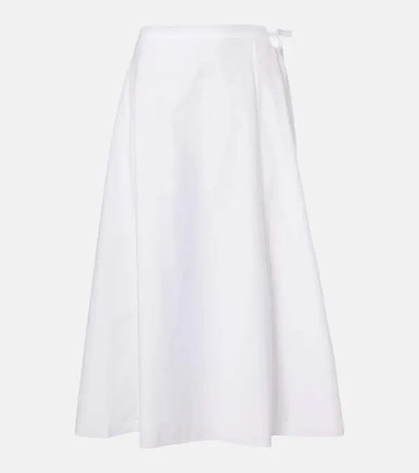 THE ROW Fleur Cotton Midi Skirt