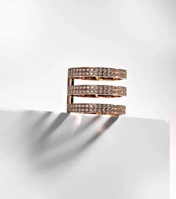 REPOSSI Berbere 18kt Rose Ring With Diamonds
