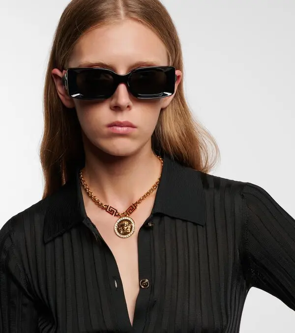 Versace Rectangular Sunglasses