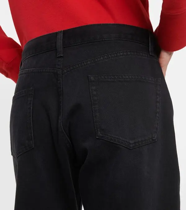 The Row Ryley High-Rise Straight Jeans In Black - 30% Off