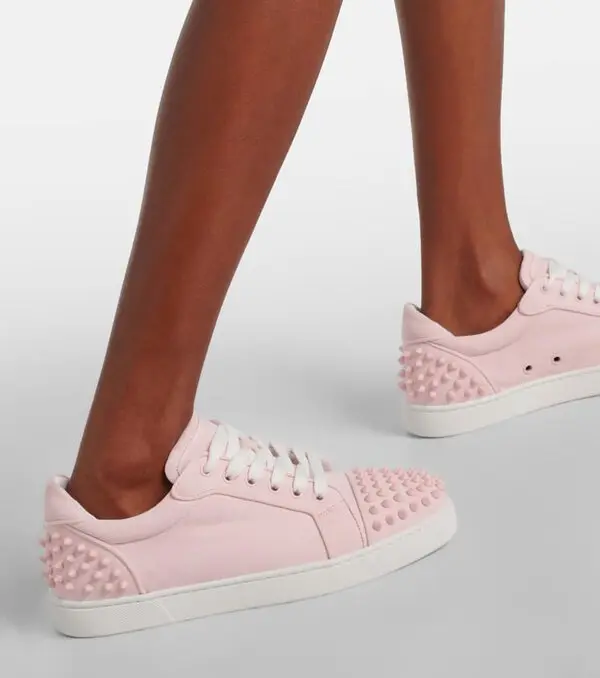 CHRISTIAN LOUBOUTIN Vieira 2 Studded Leather Sneakers