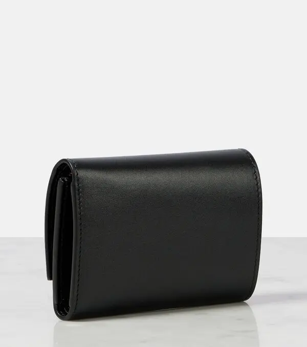 Loewe Pebble Leather Wallet - Black