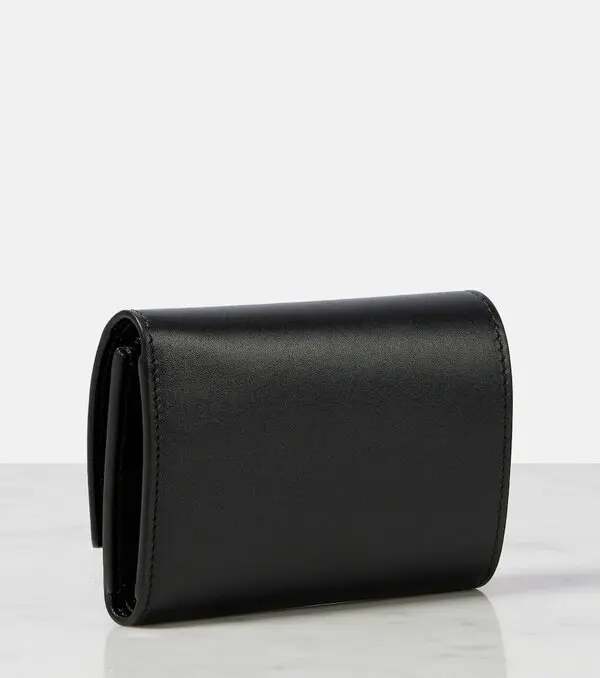Loewe Pebble Leather Wallet - Black