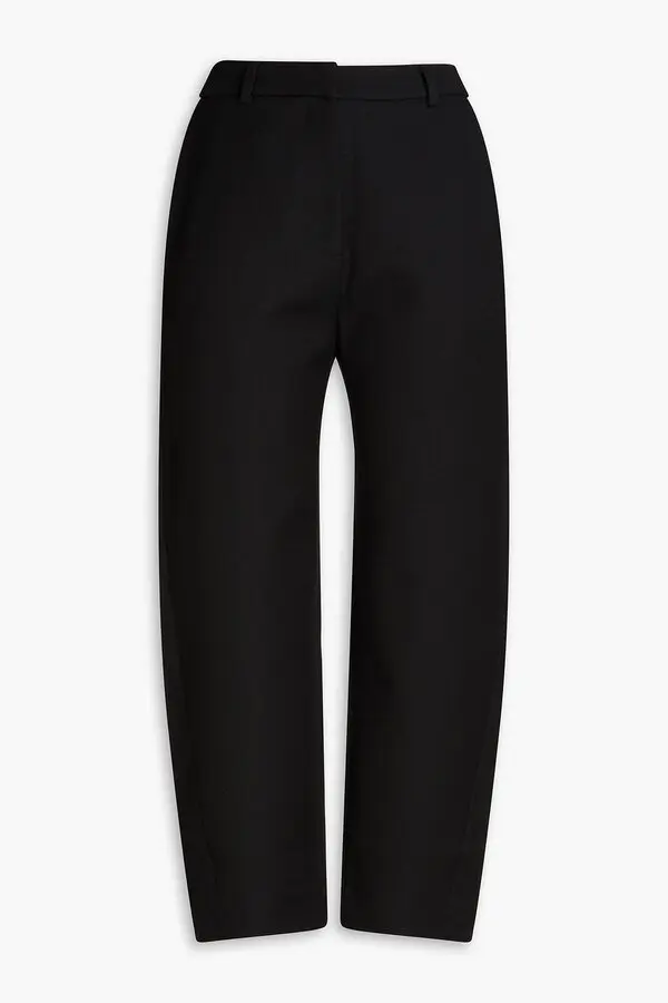 TOTEME Cropped Tapered Cotton-blend Twill Pants