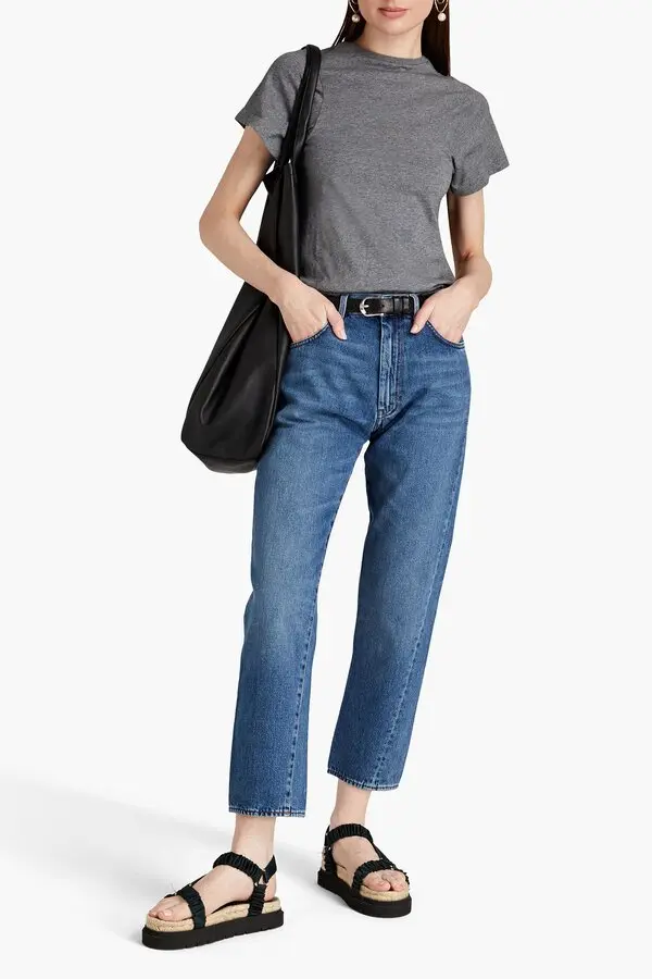 TOTEME Cropped Straight-leg Mid-rise Jeans
