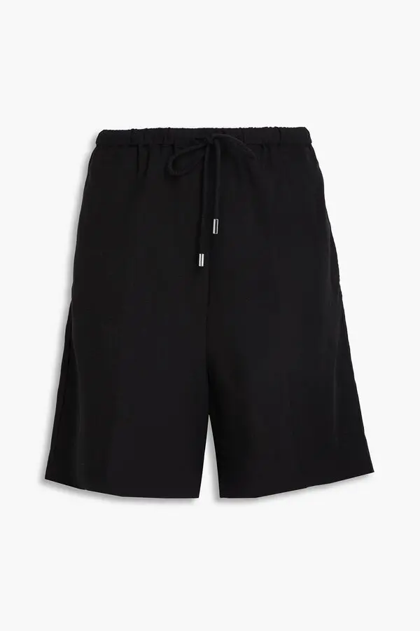 TOTEME Lyocell And Linen-blend Shorts - Black
