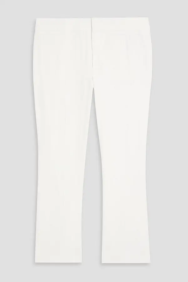Another Tomorrow Hemp-blend Kick-flare Pants - Off-white
