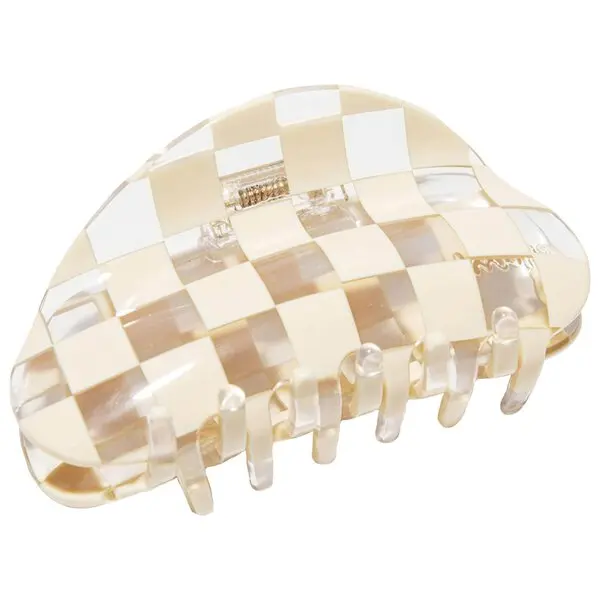 CHUNKS Medium Checker Claw Clip - Clear