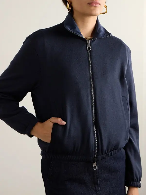 Loro Piana Reversible Bomber Jacket - Blue