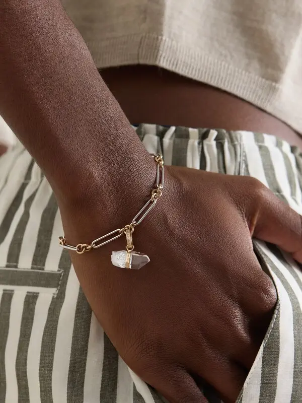 Jia Jia Jumbo Quartz And Diamond Bracelet