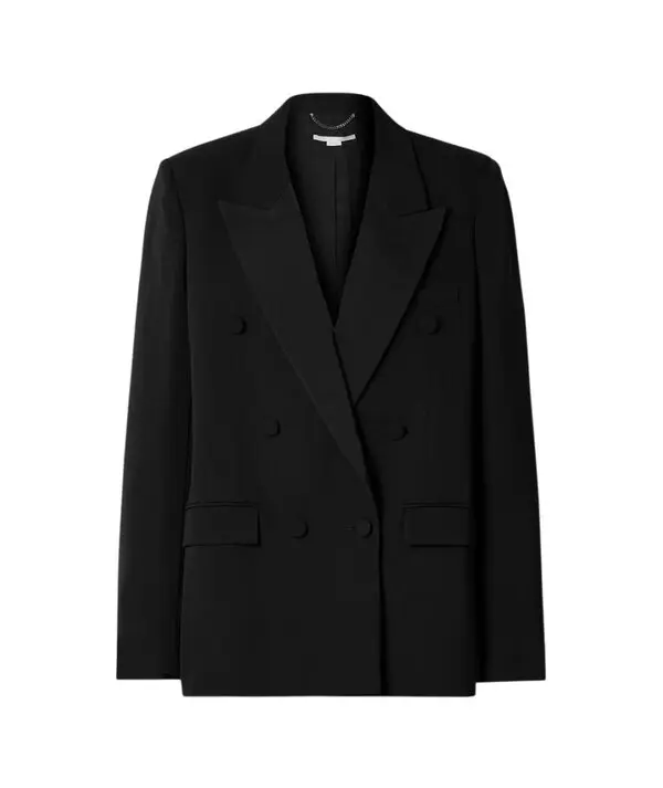 Stella McCartney Oversized Moire-trimmed Blazer