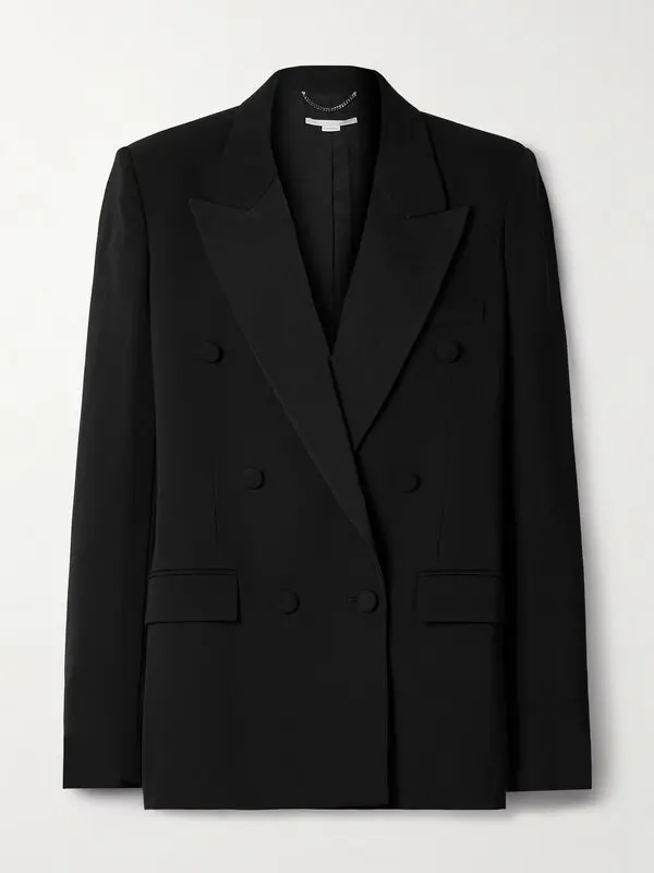 Stella McCartney Oversized Moire-trimmed Blazer