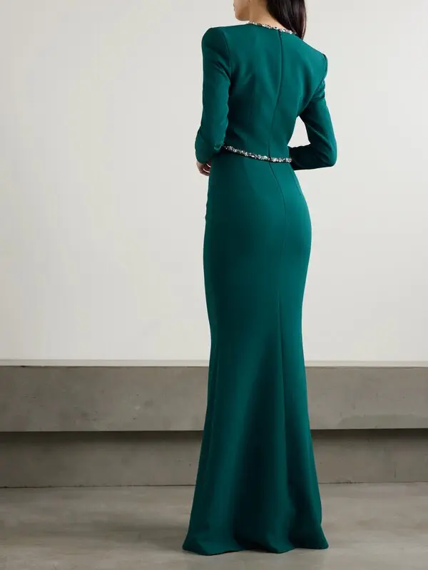 Safiyaa Jana Crystal-embellished Gown