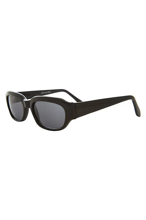 SUNGLASS MUSEUM Vintage Dana Rectangle Sunglasses - Black