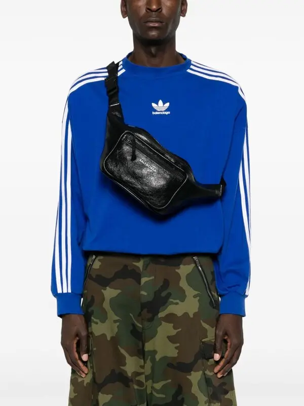 Balenciaga Explorer Leather Belt Bag - Black
