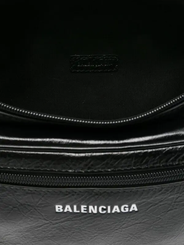 Balenciaga Explorer Leather Belt Bag - Black