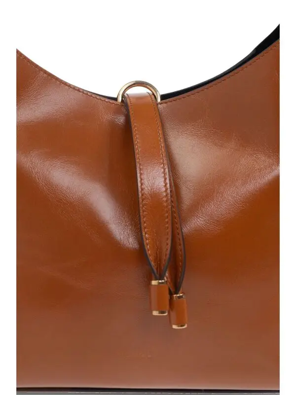 Chloé Marcie Leather Tote Bag - Brown