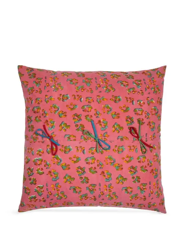 LISA CORTI Medium Leopard Stripes Cushion