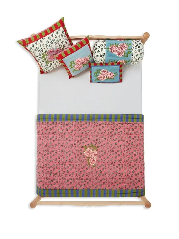 LISA CORTI Medium Leopard Stripes Cushion