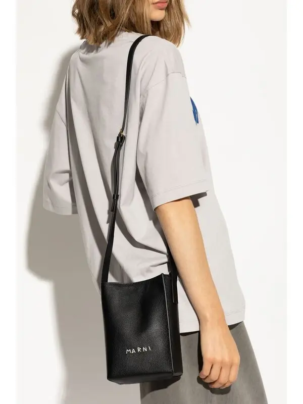 Marni Embroidered Leather Nano Bag