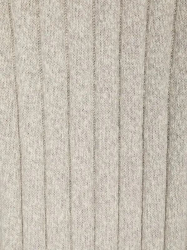 Brunello Cucinelli Mélange-effect Knitted Scarf - Neutrals