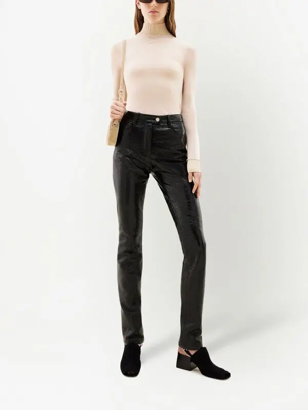 COURREGES Five-pocket Vinyl Trousers
