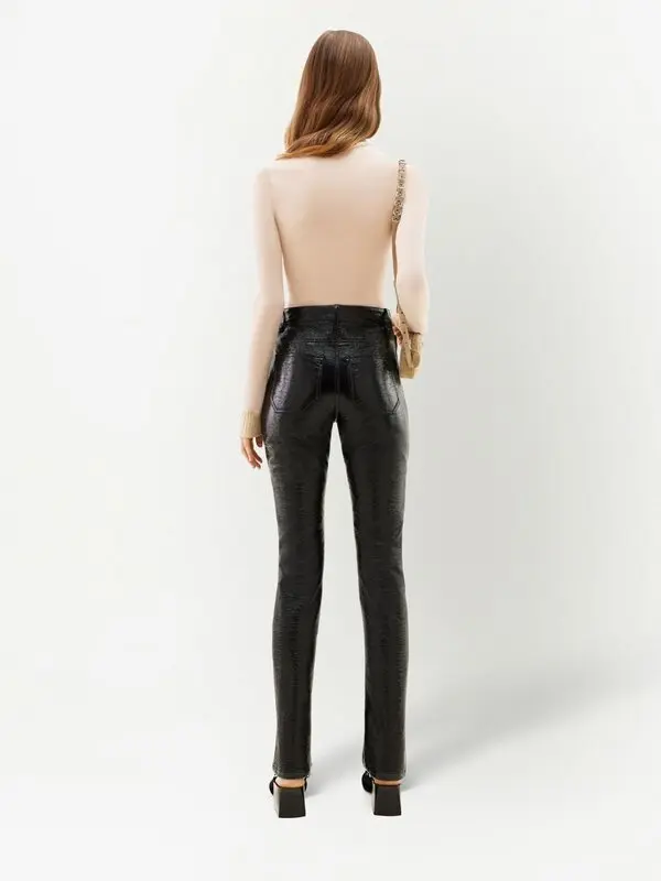 COURREGES Logo High-neck Knitted Top