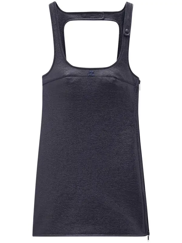 COURREGES Reedition Vinyl Mini Dress - Blue