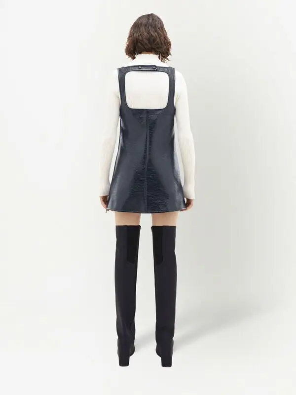 COURREGES Reedition Vinyl Mini Dress - Blue
