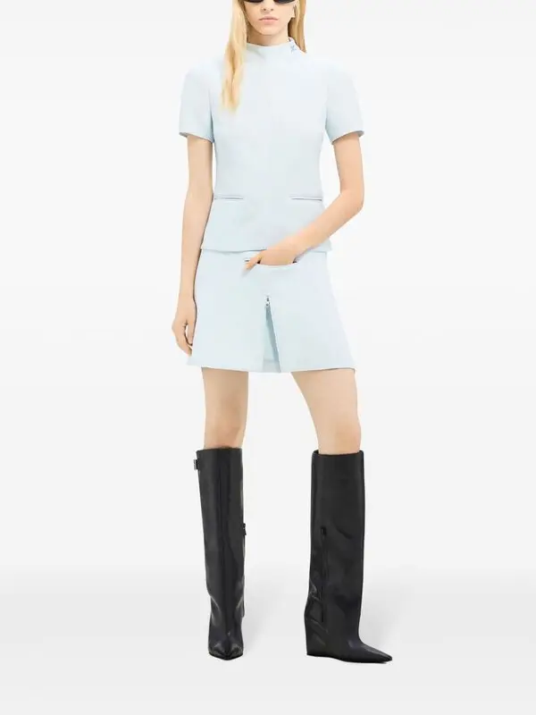 COURREGES High-neck Twill T-shirt