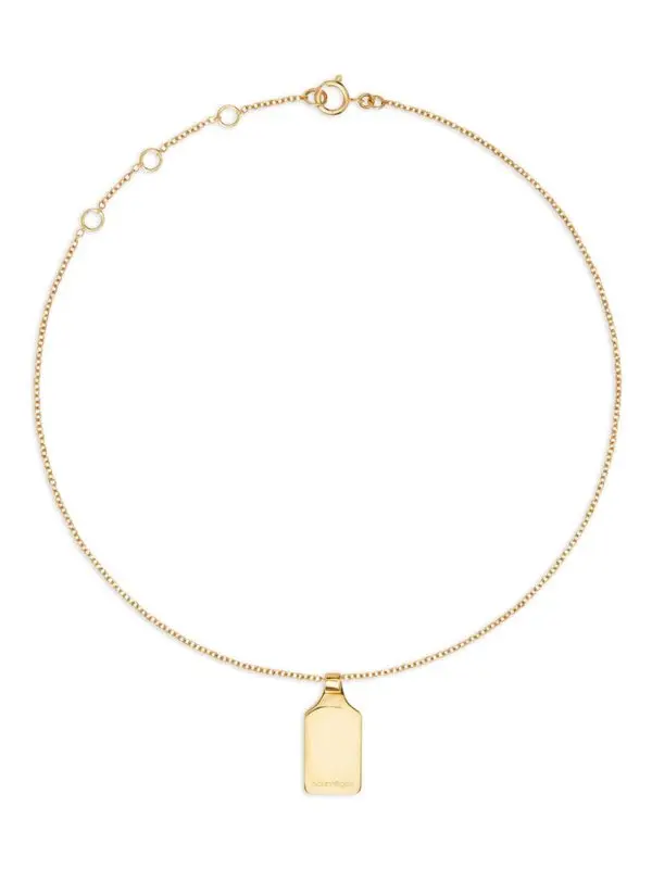 COURREGES Logo Pendant Necklace - Gold