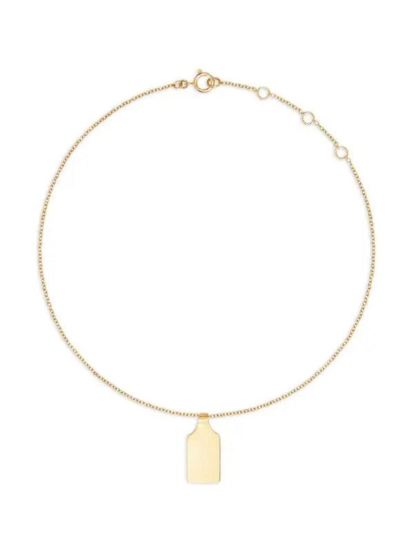COURREGES Logo Pendant Necklace