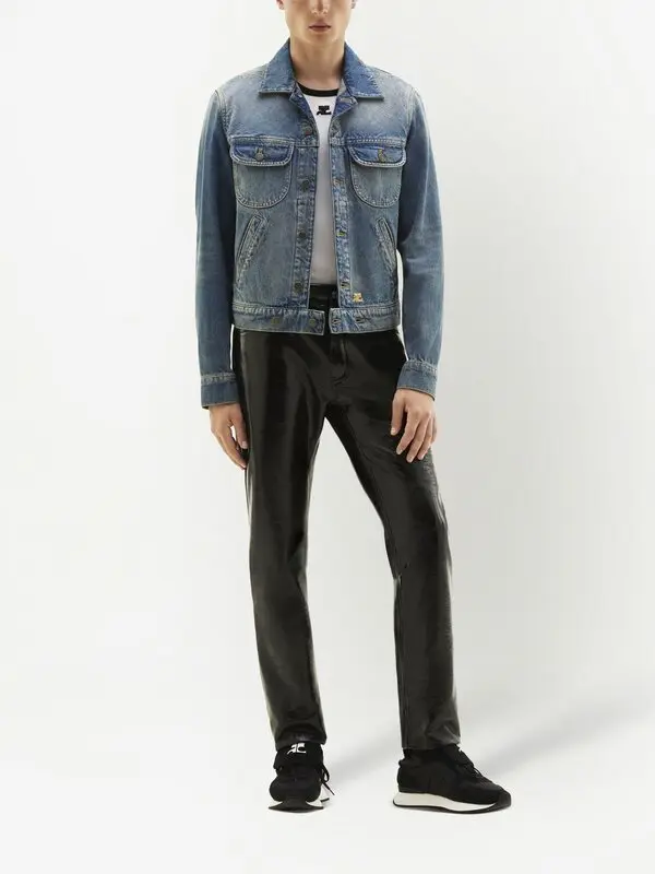 COURREGES Straight-leg Trousers - Blue