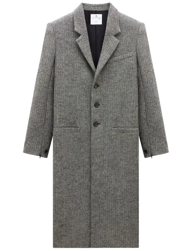 COURREGES Single-breasted Wool-blend Coat