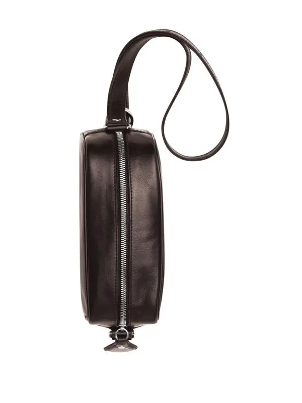 COURREGES Reedition Leather Camera Bag - Brown