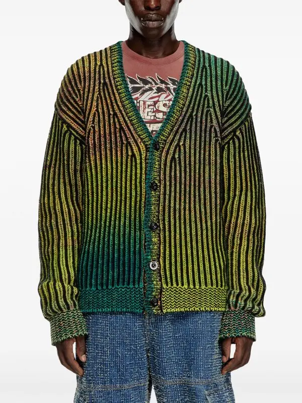 DIESEL® Oakland Ribbed Cardigan