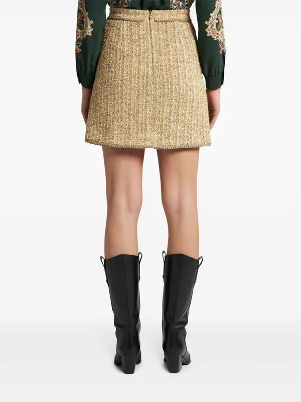 Etro Bouclé Mini Skirt