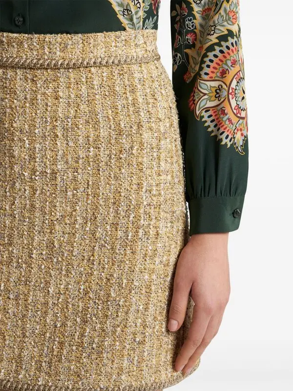 Etro Bouclé Mini Skirt