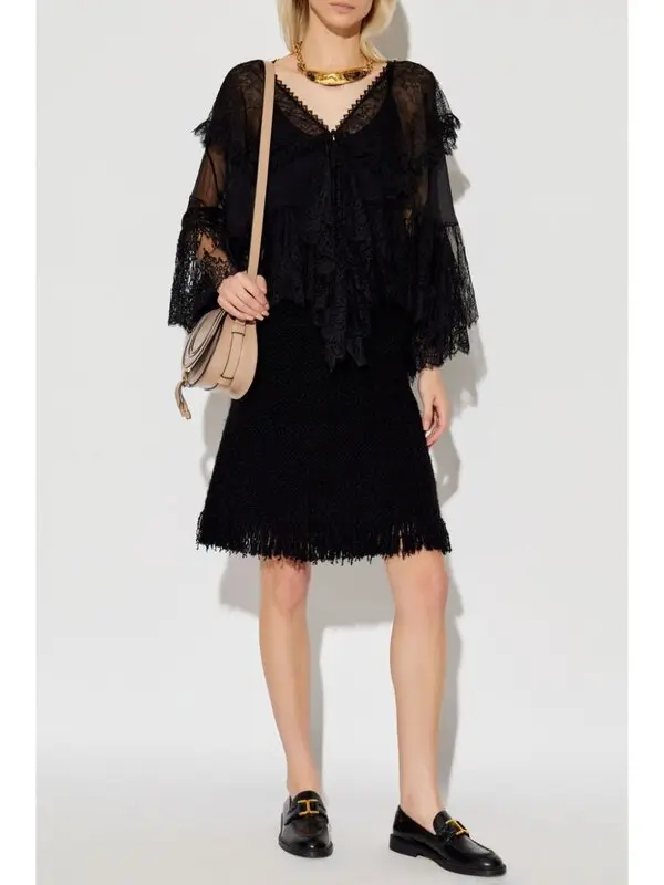 Chloé Lace Silk Top