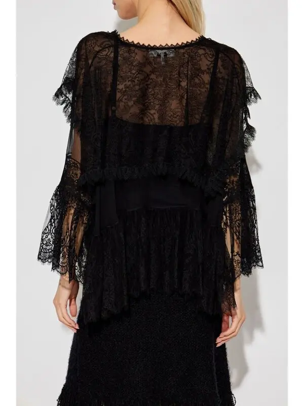 Chloé Lace Silk Top